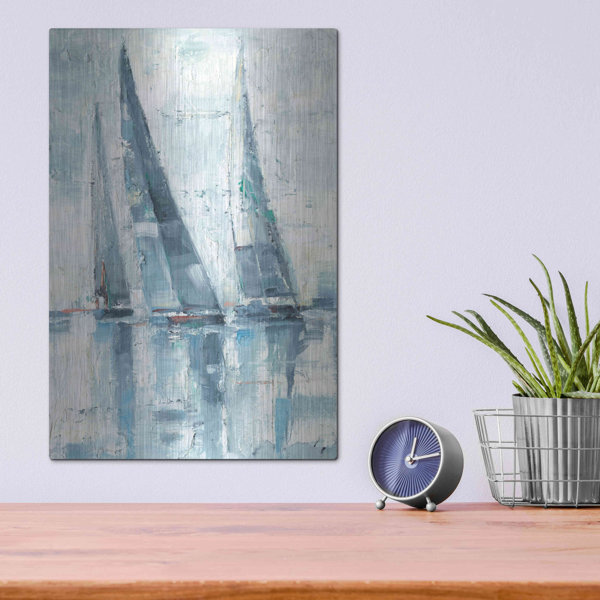Breakwater Bay Luxe Metal Art 'Regatta II' By Ethan Harper, Metal Regatta II On Metal by Ethan ...